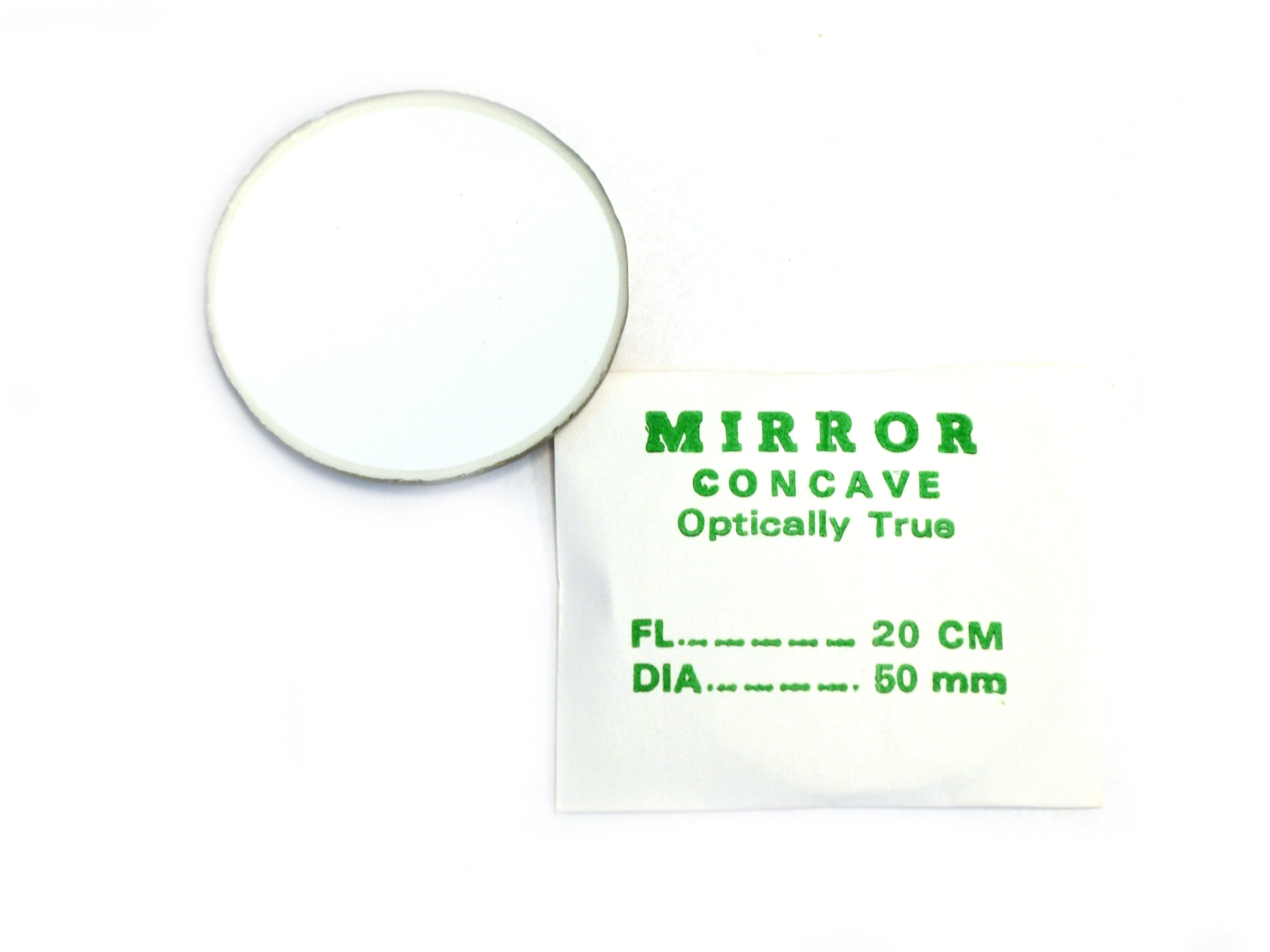 Eisco Labs Concave Mirror - Glass, dia 50mm, Focal length 200mm ...