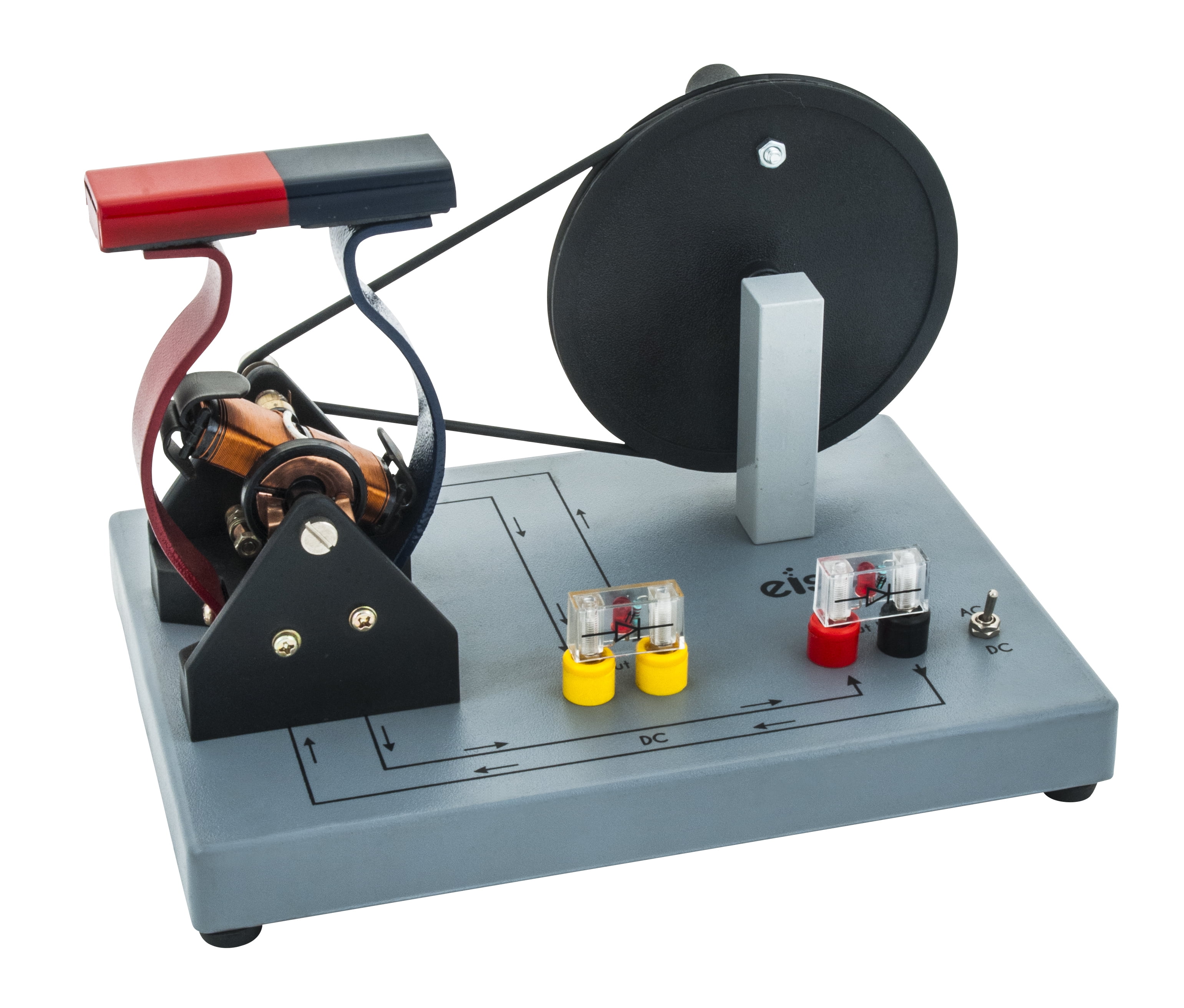 Eisco Labs STEM Toy - Hand Powered AC/DC Motor Generator Model, Hobby ...