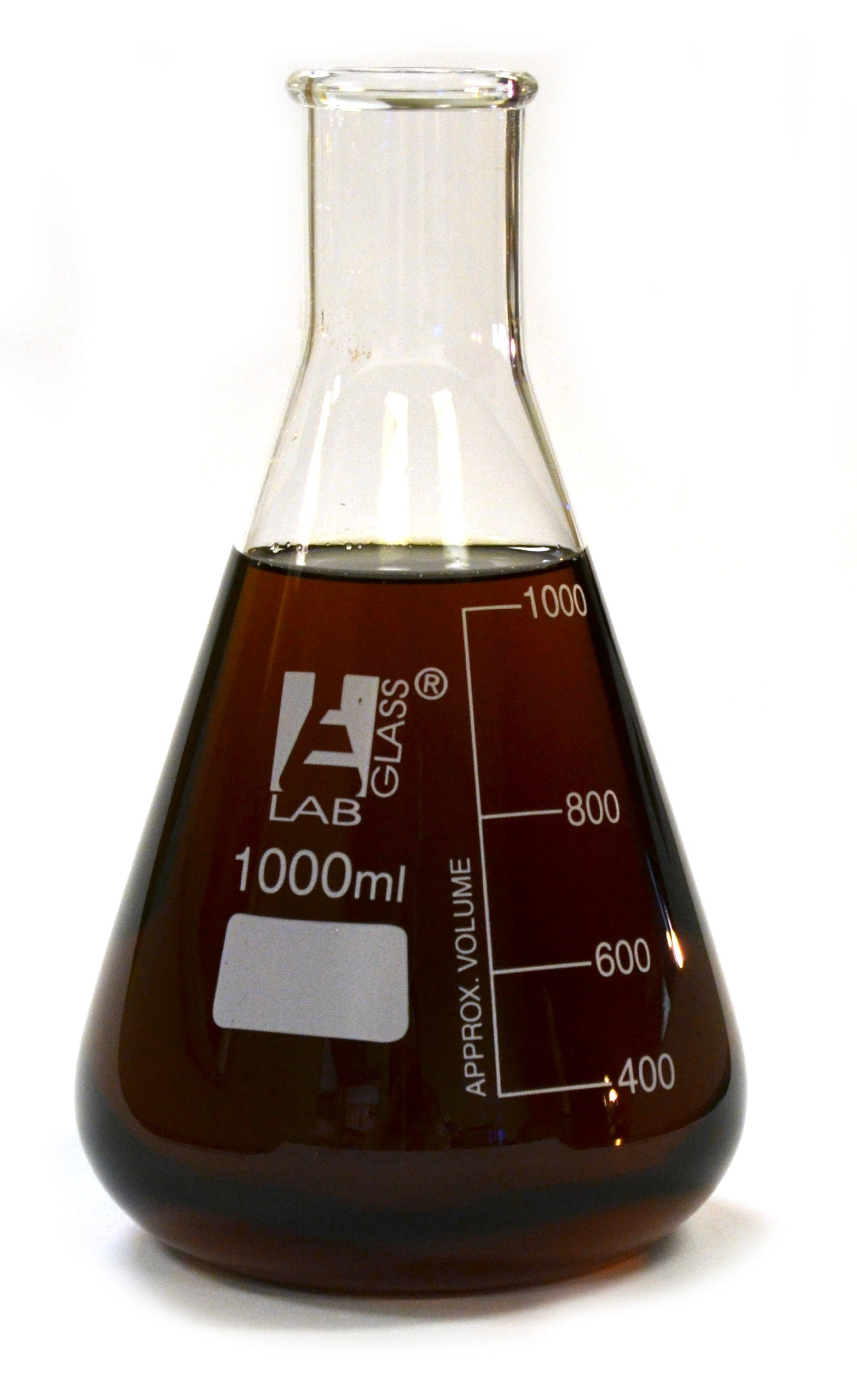 Eisco Labs Erlenmeyer (Conical) Flask, Borosilicate, 1000mL - Walmart.com