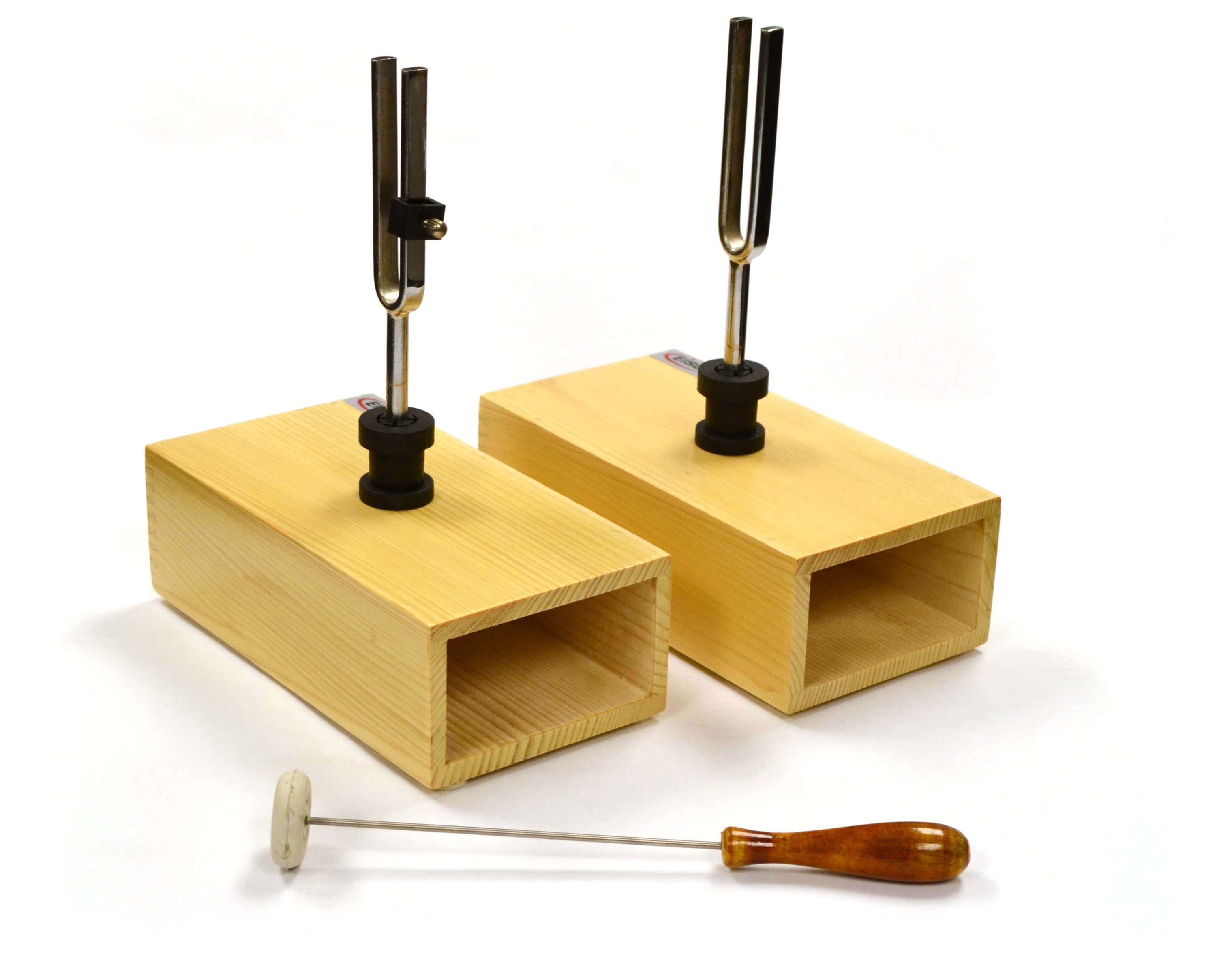 Eisco Labs Pair of Steel Tuning Forks (440Hz) in Wood Bases, One ...