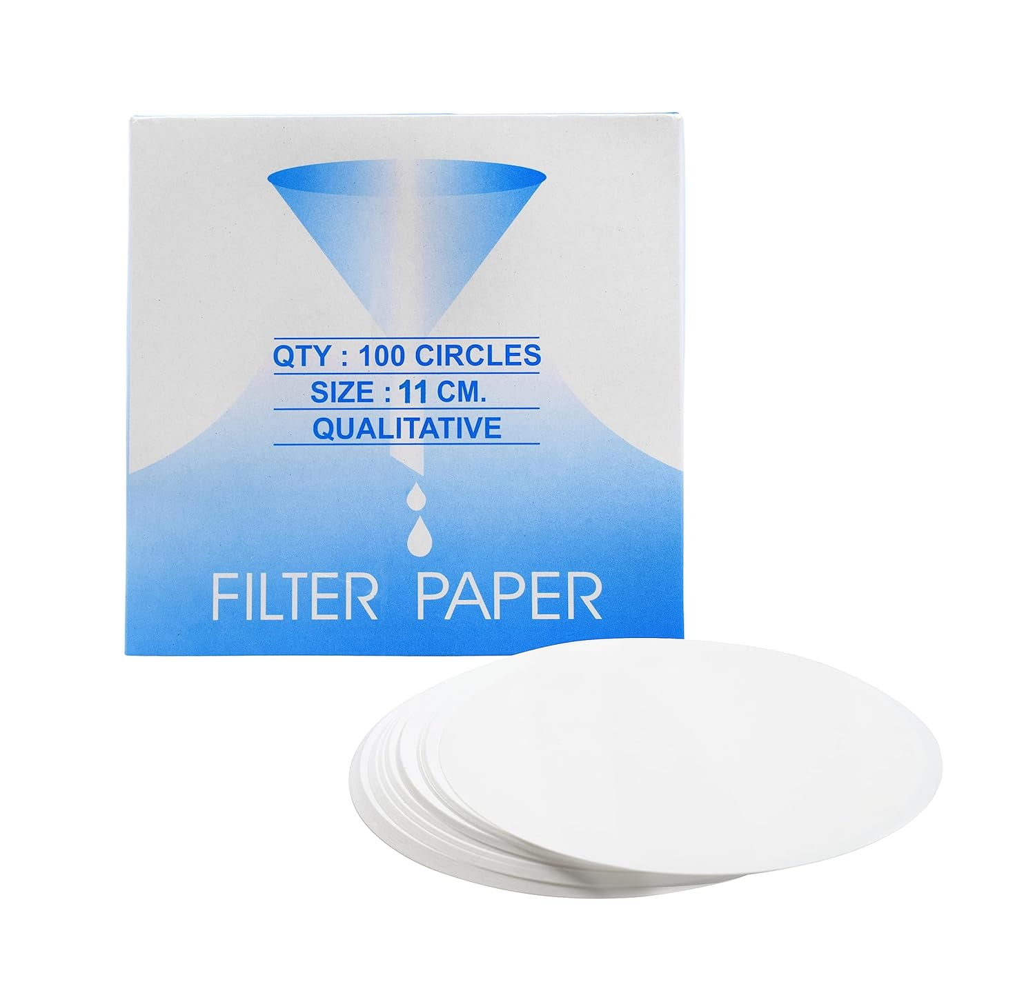 Eisco Labs Premium Qualitative Filter Paper, 11cm Dia., Medium Speed ...