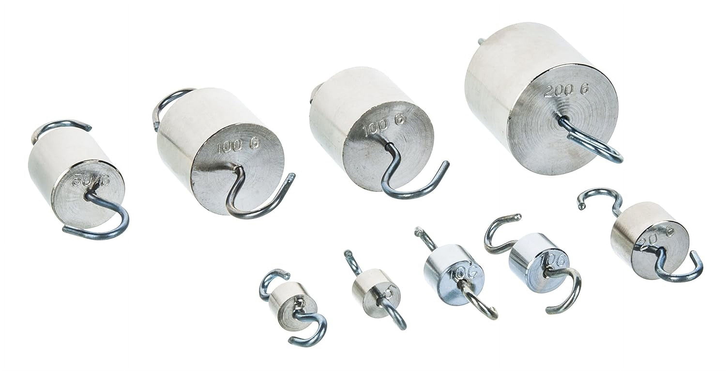 Eisco Labs Steel Cylinder Hooked Weights - Set of 9 Total Weight 500 ...
