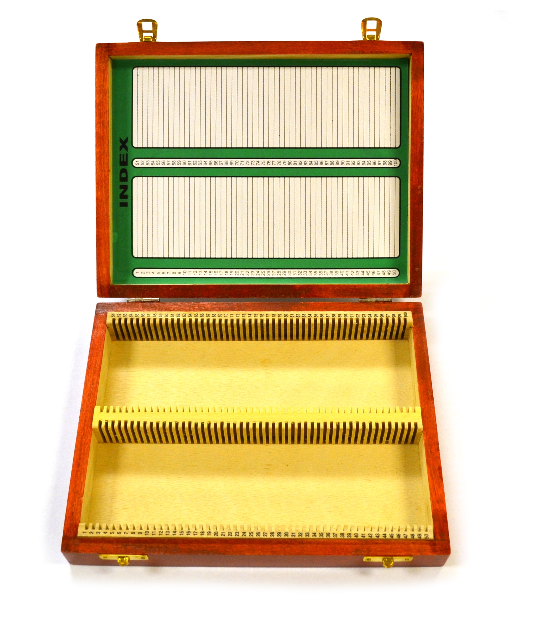 Eisco Labs Wooden Microscope Slide Box, 100 - 25x75mm Slides - Walmart.com