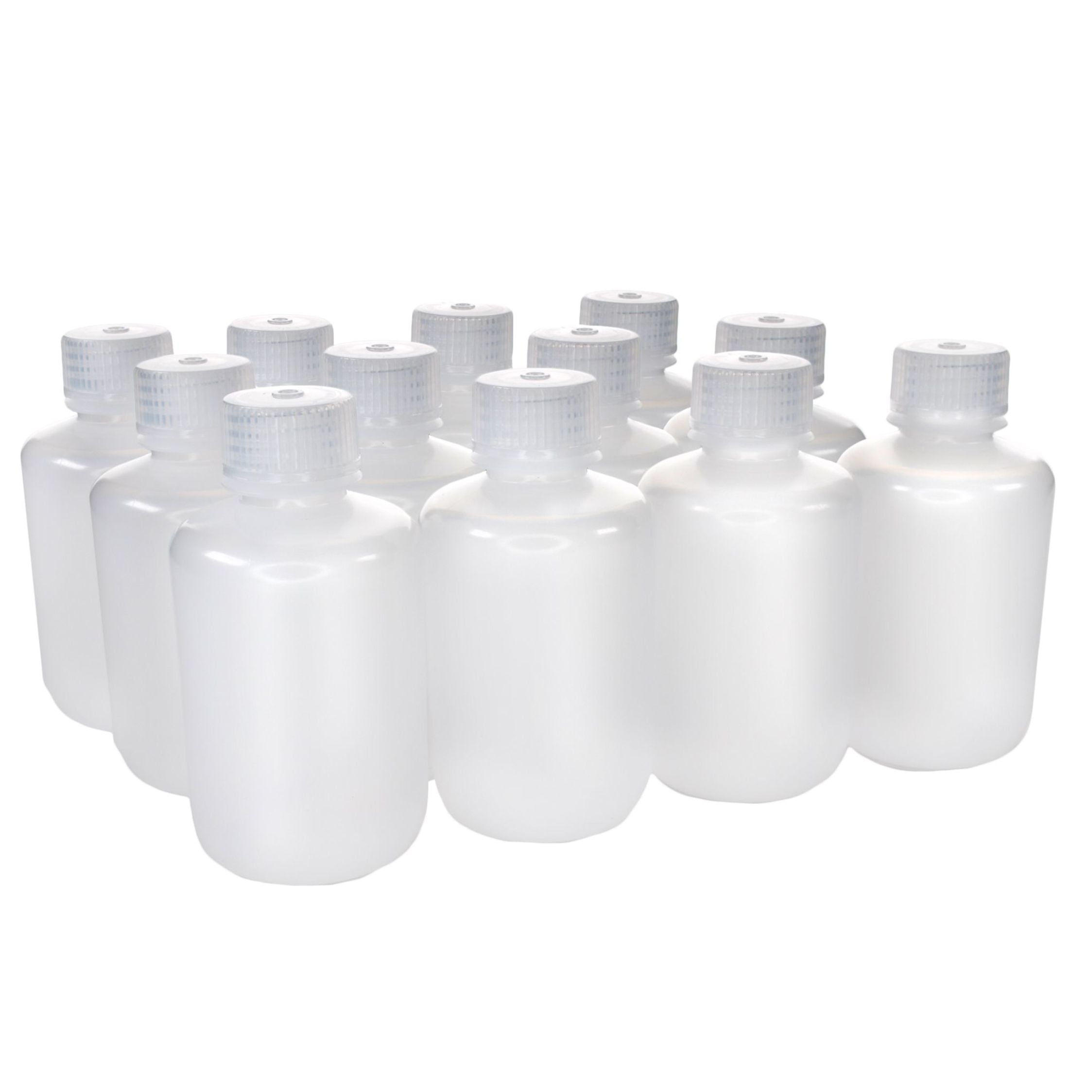 Eisco - Pack of 12, 125mL Narrow Mouth LDPE Translucent Reagent Bottles ...