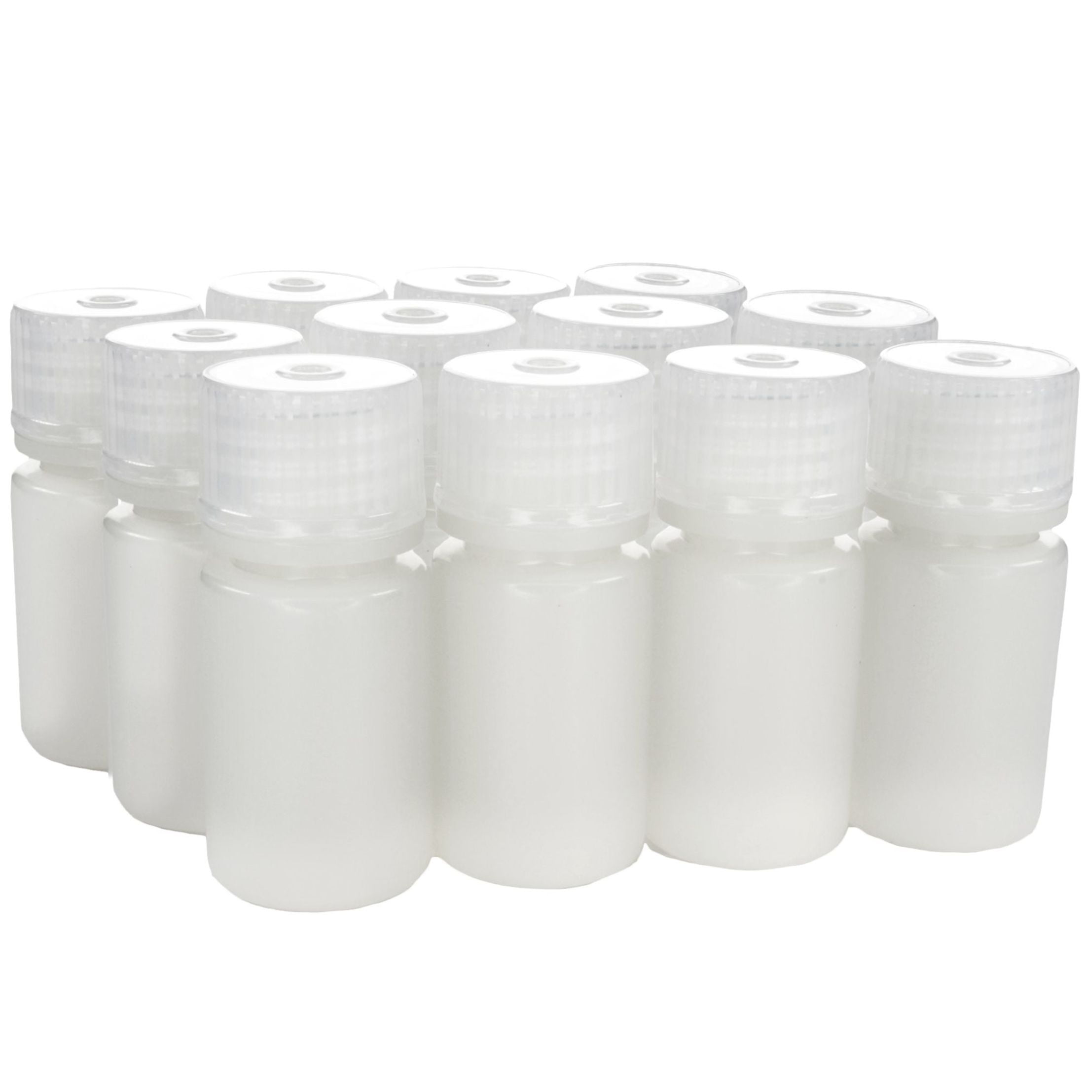 Eisco - Pack of 12, 15mL Sterile Narrow Mouth HDPE Translucent Reagent ...