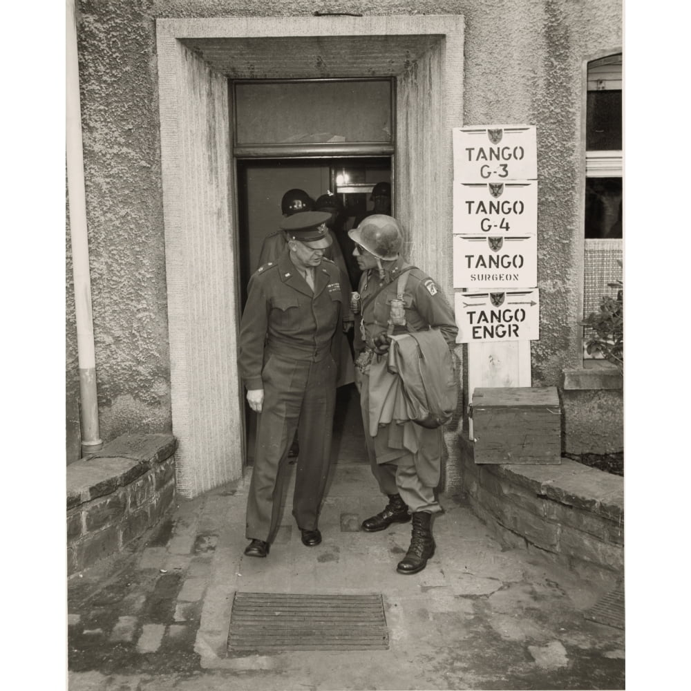 Eisenhower & General Patton Poster Print - Walmart.com