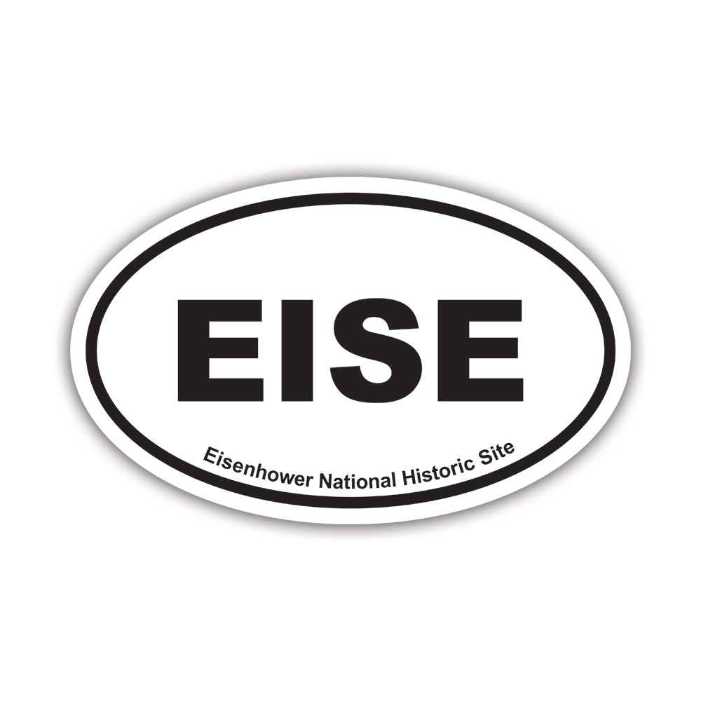 Eisenhower National Historic Site EISE Oval Sticker Decal - Self ...