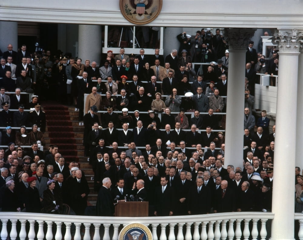 Eisenhower'S Second Inauguration. Chief Justice Earl Warren ...