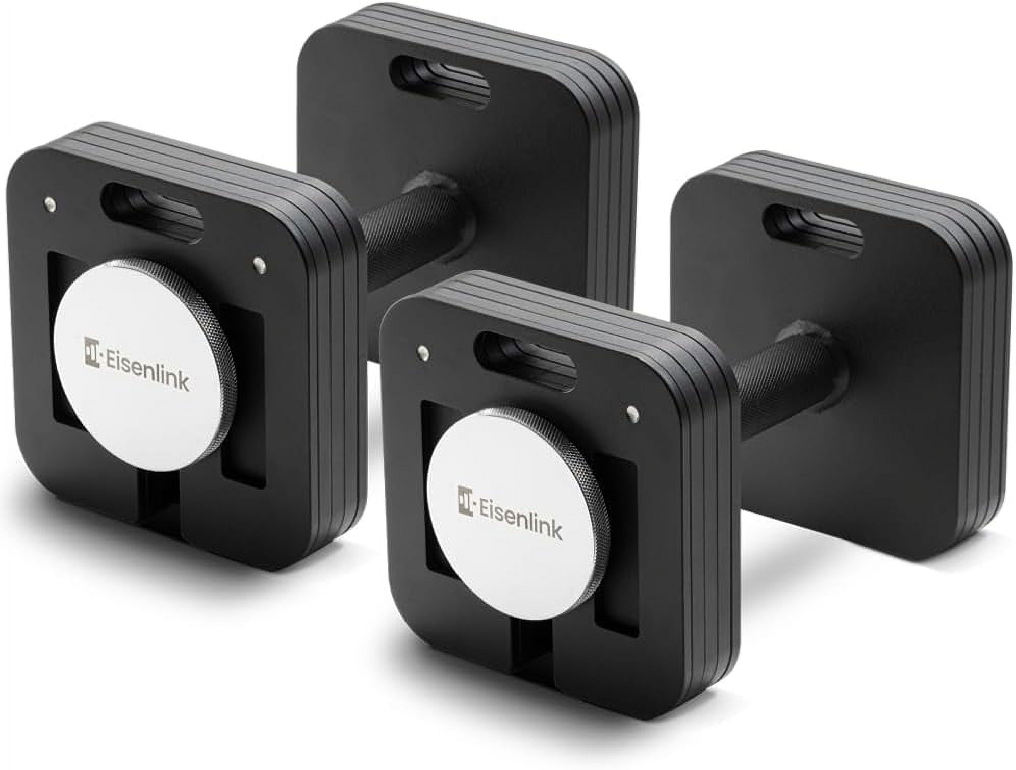 Eisenlink Adjustable Dumbbells, 50lbs Pair, 5pound Increments, Quick ...