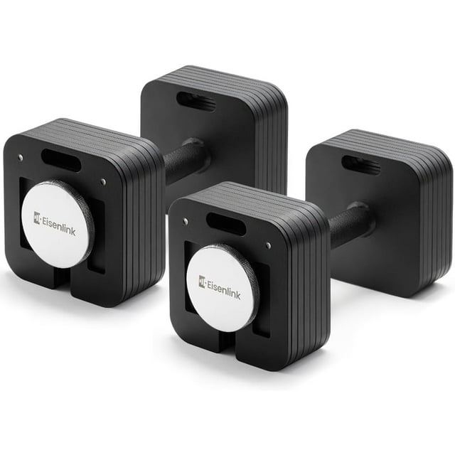 Eisenlink Adjustable Dumbbells, 80lbs Pair, 5pound Increments, Quick ...