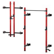 Mikolo Foldable Power Rack Cage,1000lbs Capacity Wall Mounted Squat ...