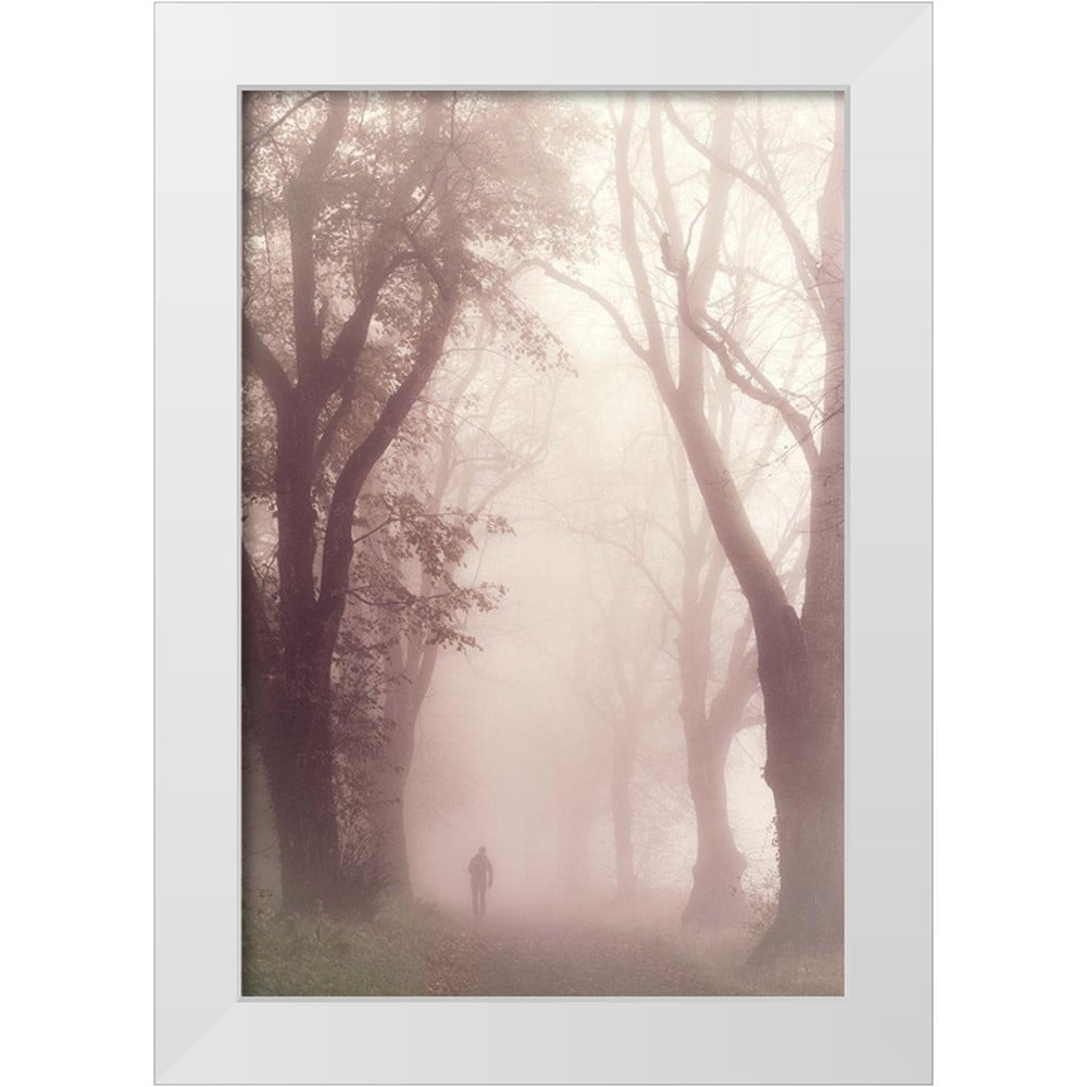 Eisenmann, Ulrike 23x32 White Modern Wood Framed Museum Art Print Titled - Early morning walk ...