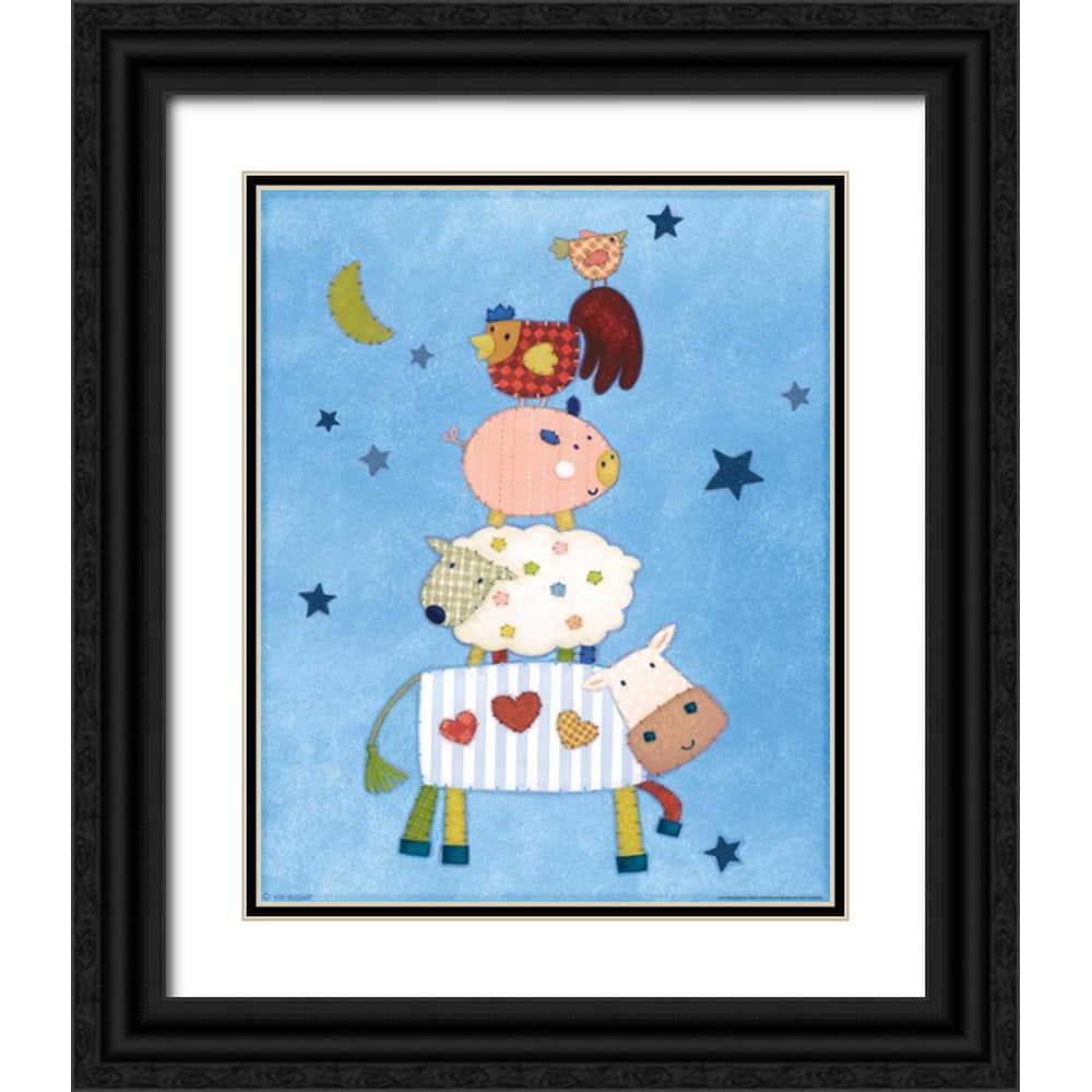 Eisner, Viv 12x14 Black Ornate Wood Framed with Double Matting Museum ...