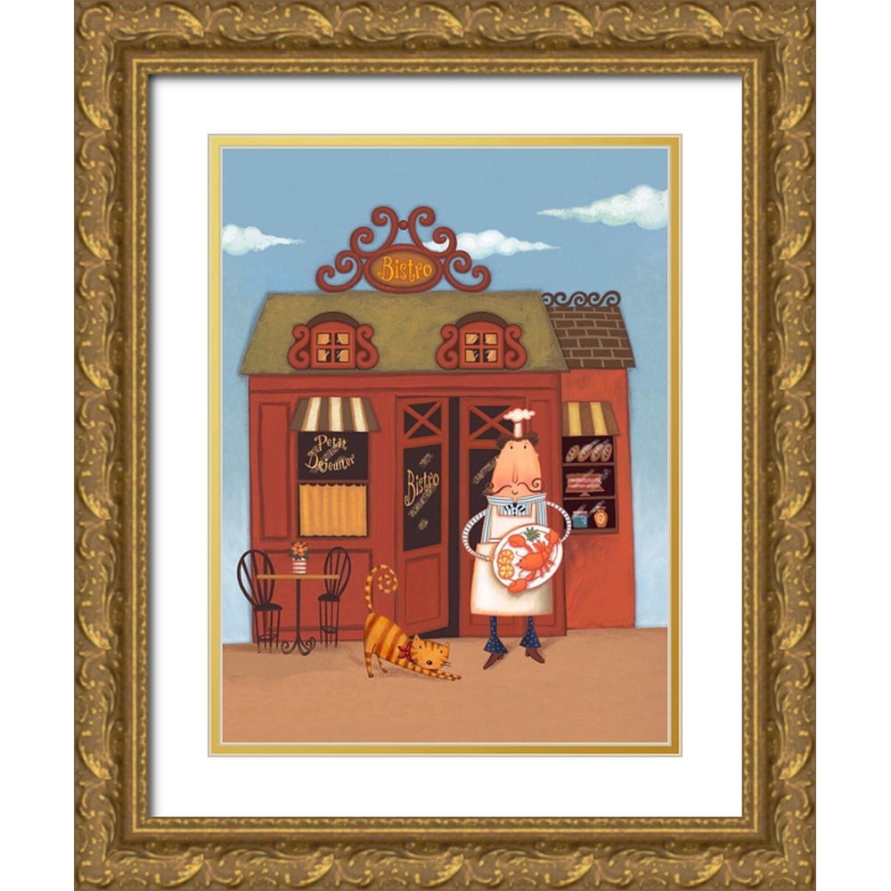 Eisner, Viv 19x24 Gold Ornate Wood Framed with Double Matting Museum ...