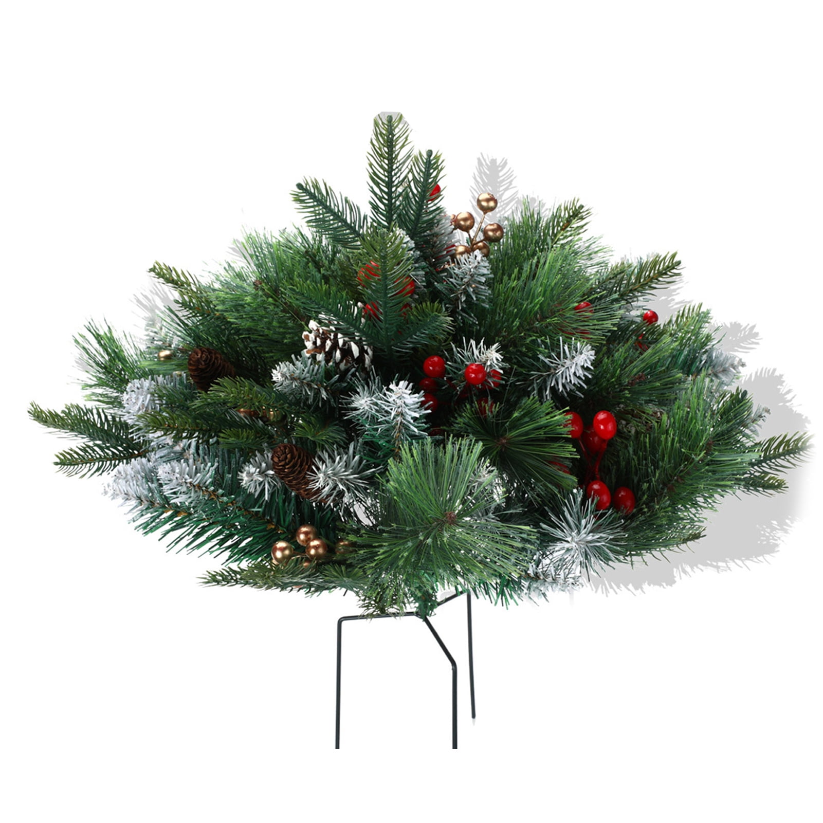 Eisoary 1 Pc Artificial Christmas Tree with Stake UV Resistant Weather ...