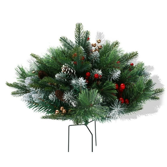 Eisoary 1 Pc Artificial Christmas Tree with Stake UV Resistant Weather ...