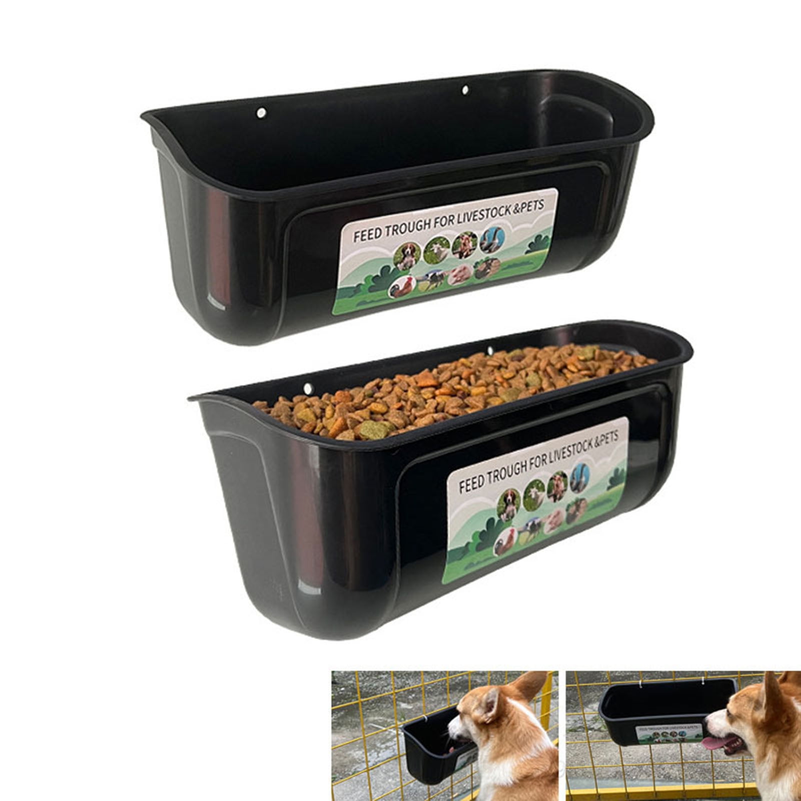 Eisoary 1 Set Chicken Feeder Durable Poultry Food Dispenser Hanging ...
