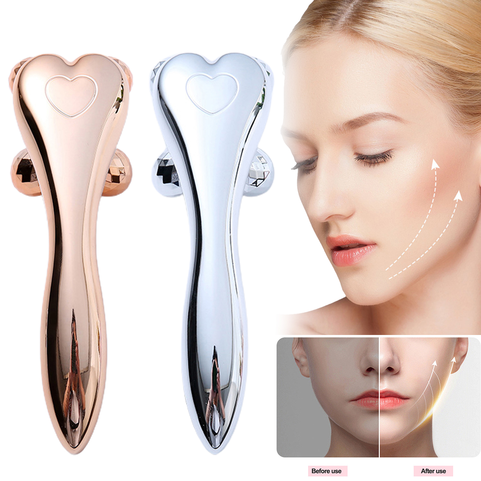 Eisoary 3D Roller Massager with Ergonomic Handle 360° Rotatable Balls ...