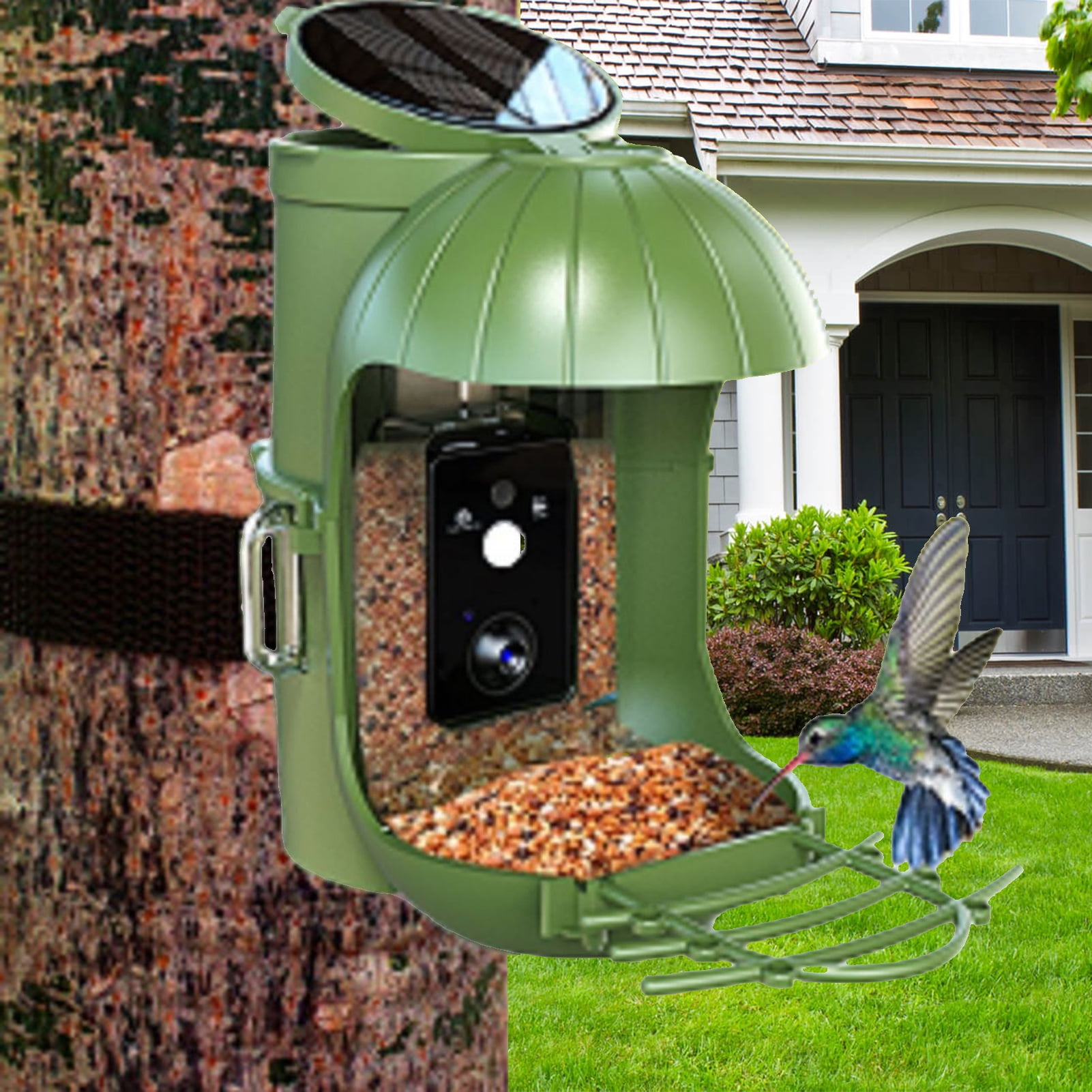 Eisoary Bird Feeder with Camera Smart Bird Feeder with AI Identify ...