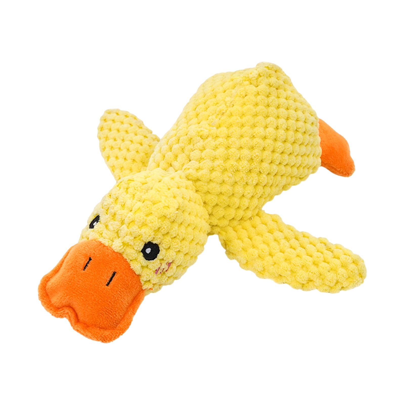 Eisoary Calming Duck Dog Toy Quack-Quack Duck Pet Toy Plush Squeaky ...