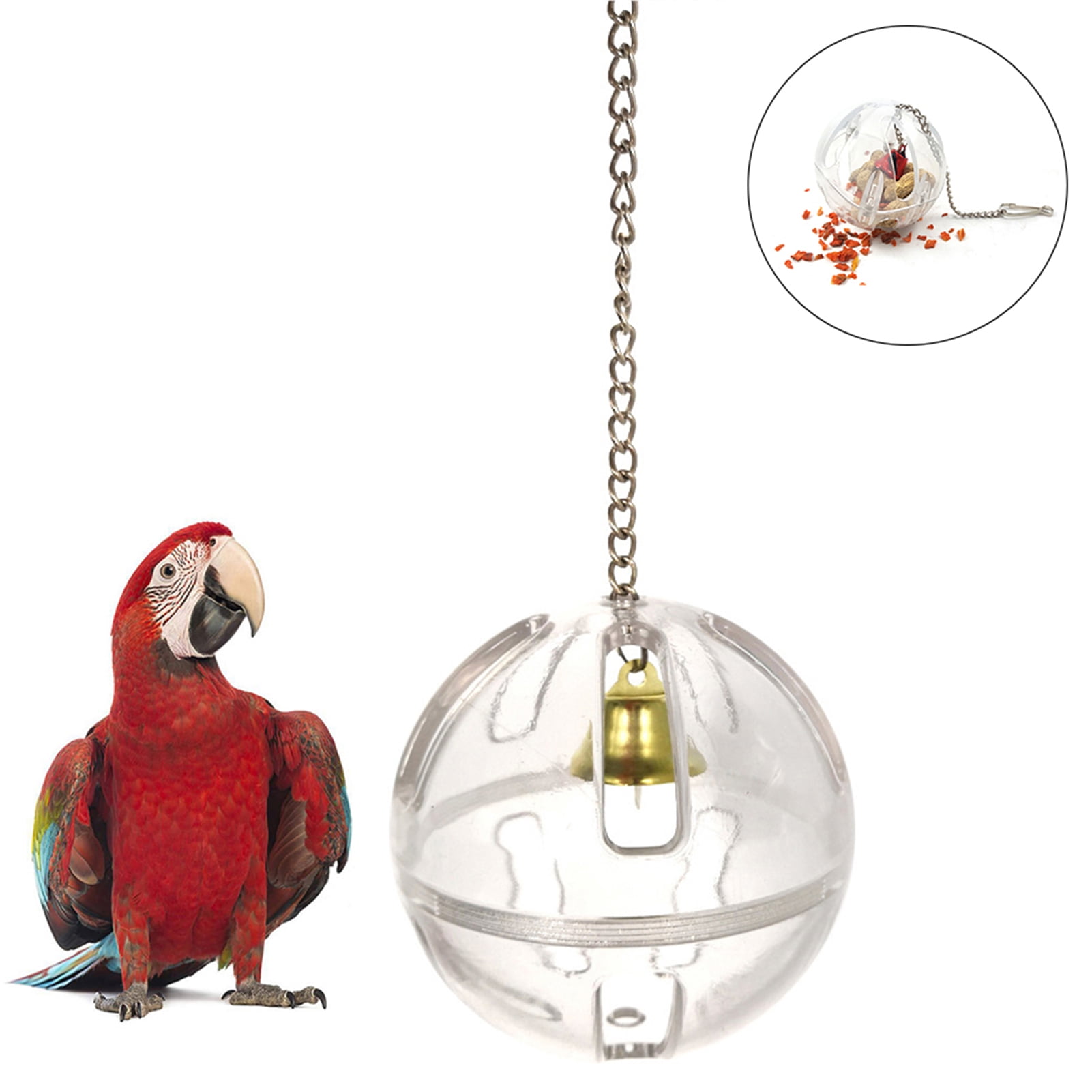 Eisoary Creative Foraging Hanging Bell Ball Feeding Chew Toy for Pet ...