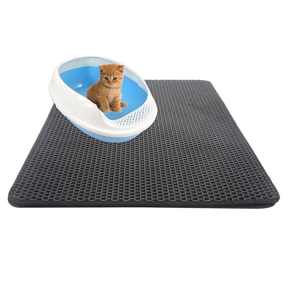 Eisoary Double Layer Honeycomb Cat Litter Trapper Mat Pet Dog Pad ...