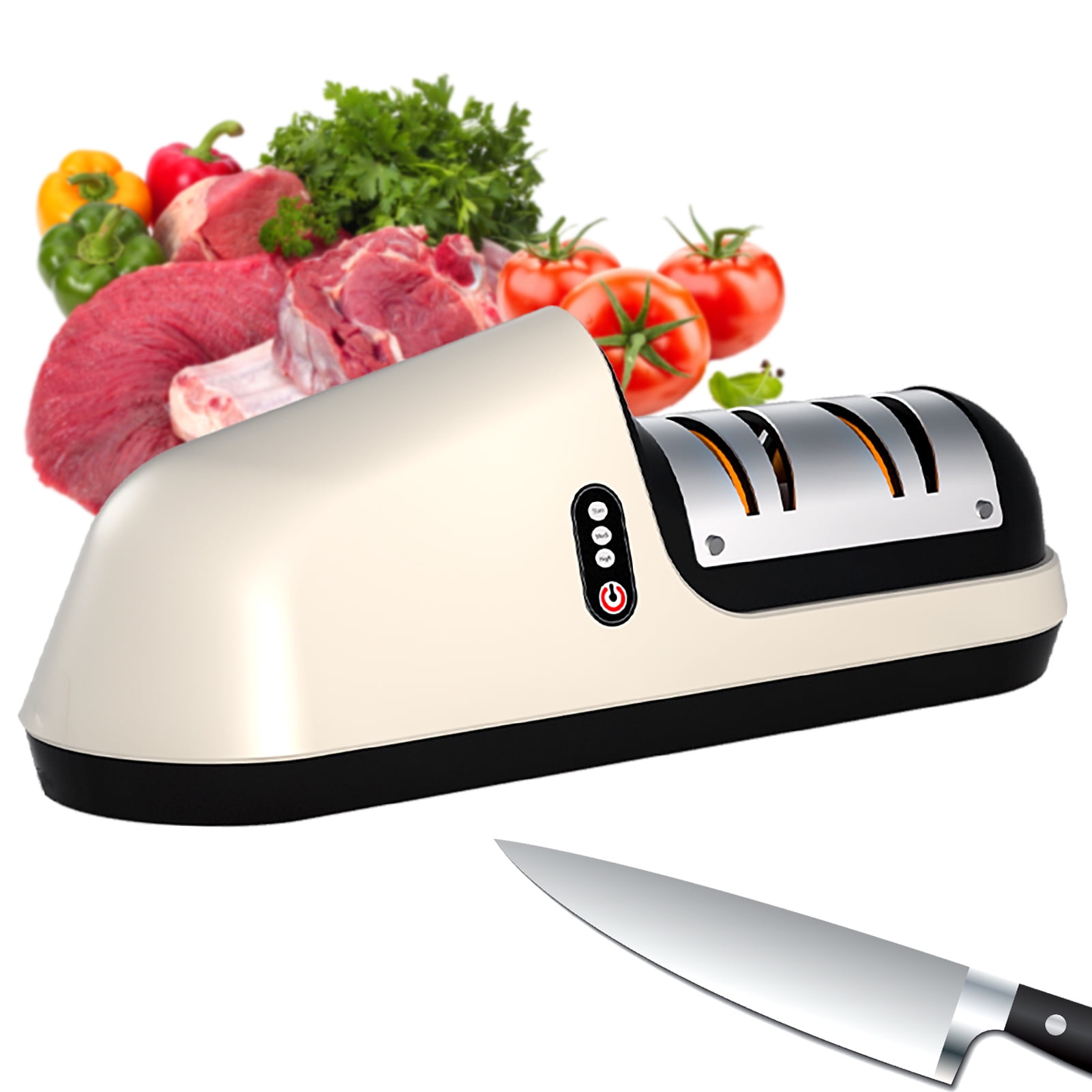 Eisoary Electric Cutter Sharpener Rechargeable Quick Sharpening 2 Stage ...