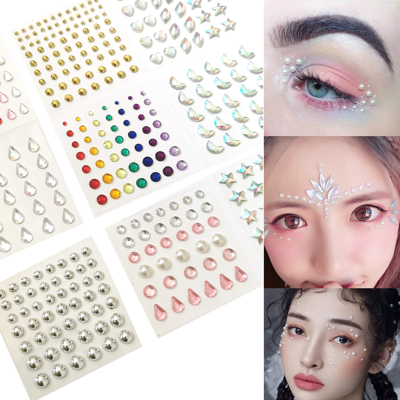 Eisoary Eye Makeup Sticker Long Lasting Non-fading Shining Self ...