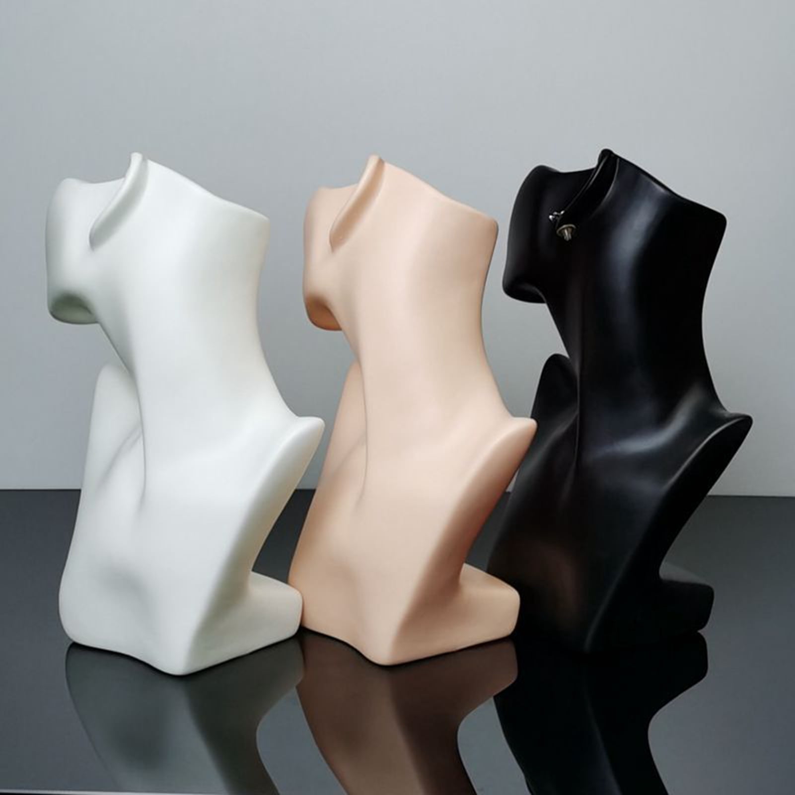 Eisoary Head Model Half Face Mannequin Head Jewelry Display Stand ...