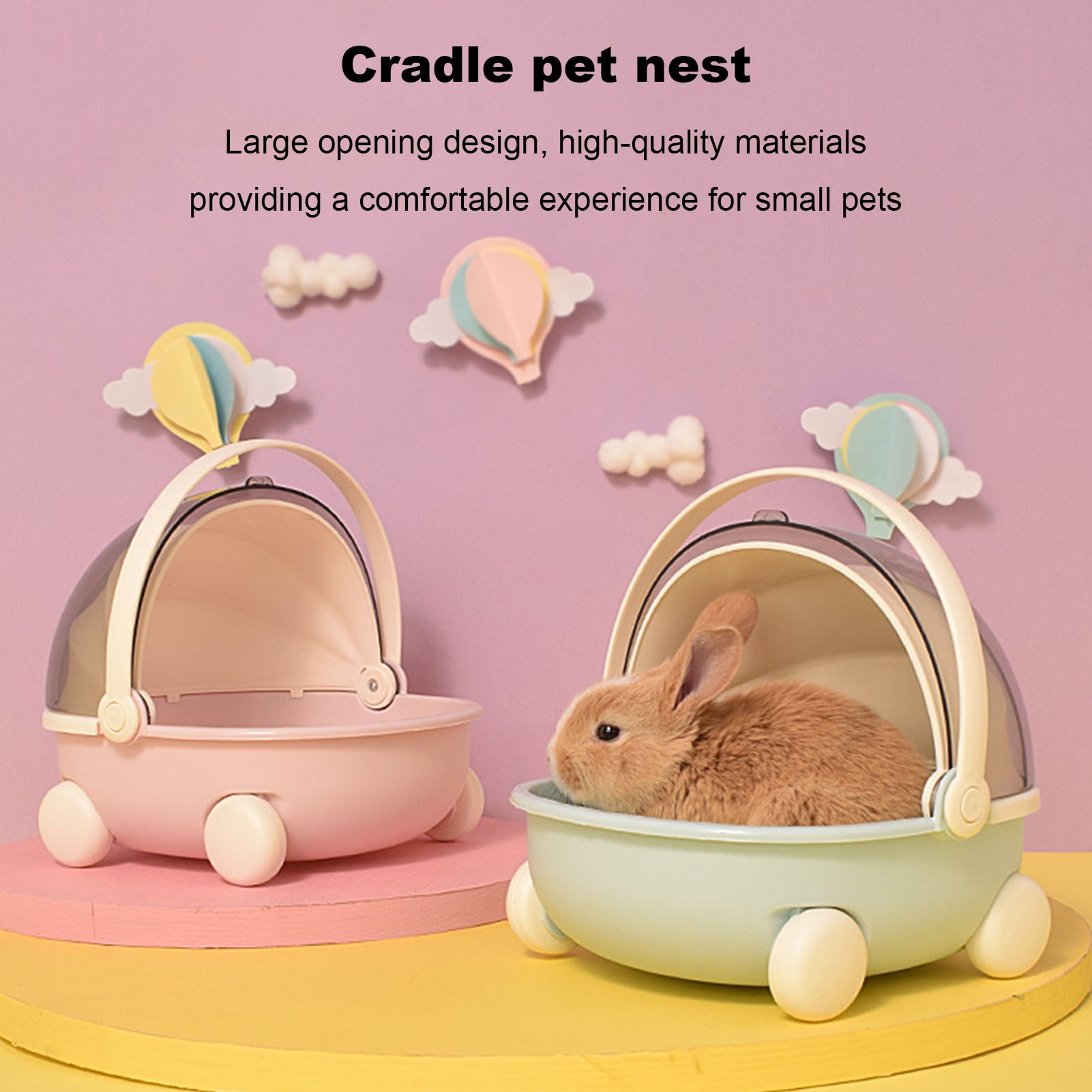 Eisoary Little Pet Nest Travel Carrier Cage Cradle Design Pet Carrier ...