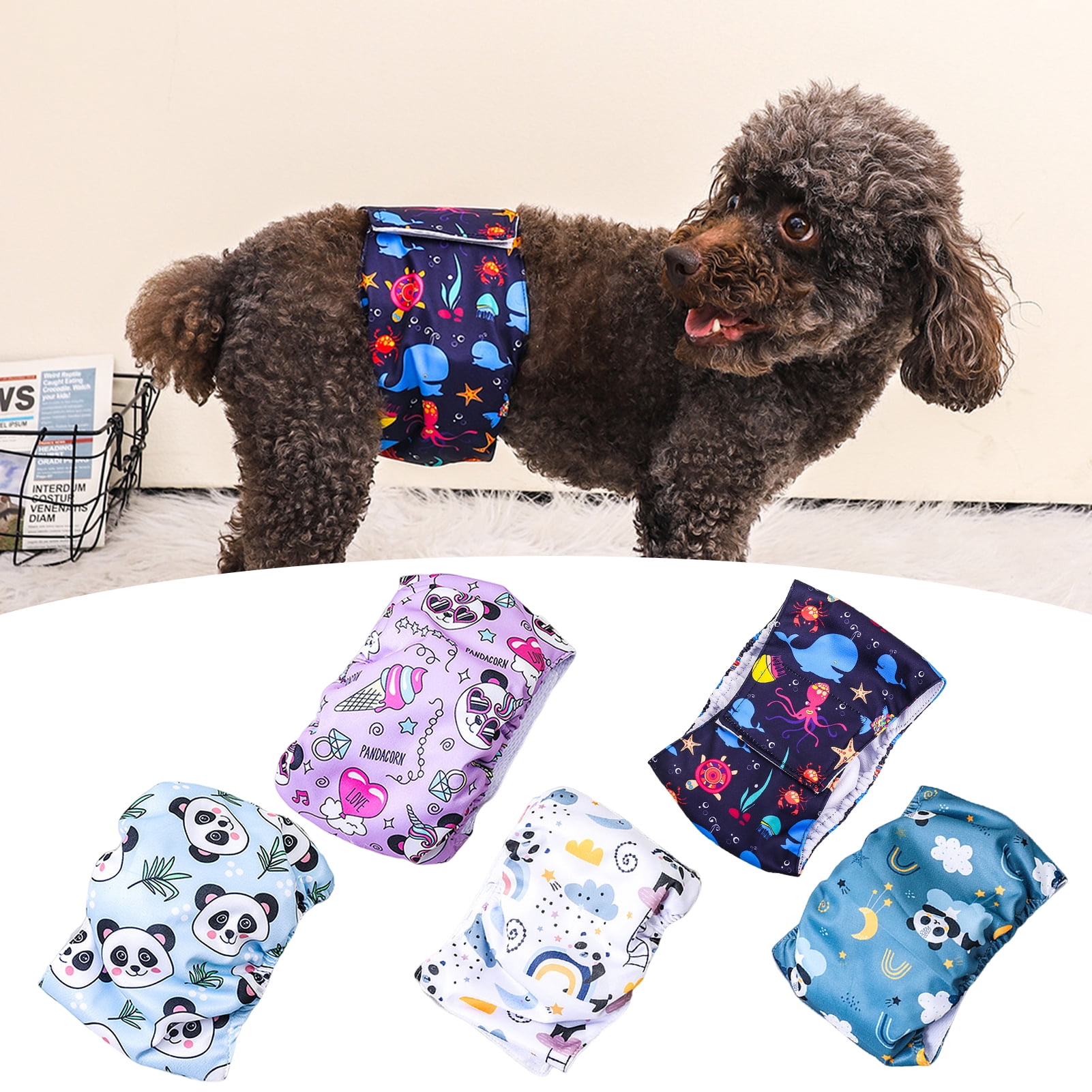 Eisoary Male Dog Physiological Diaper Pet Sanitary Pants,Washable ...