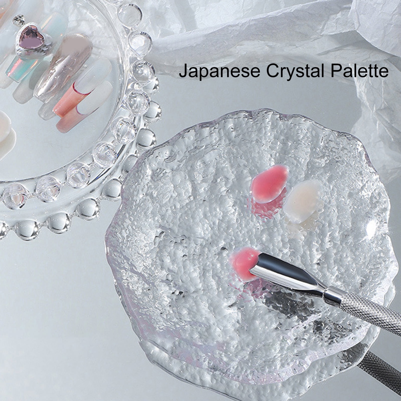 Eisoary Nail Art Palette Transparent High Durability Creative Shapes ...