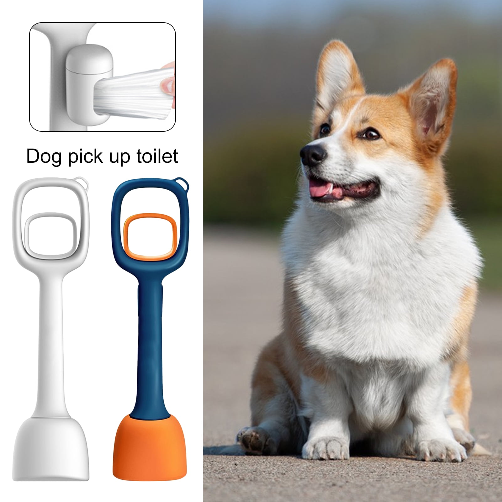 Eisoary Pet Poop Picker with Climbing Buckle Saw-Tooth Design Ergonomic ...