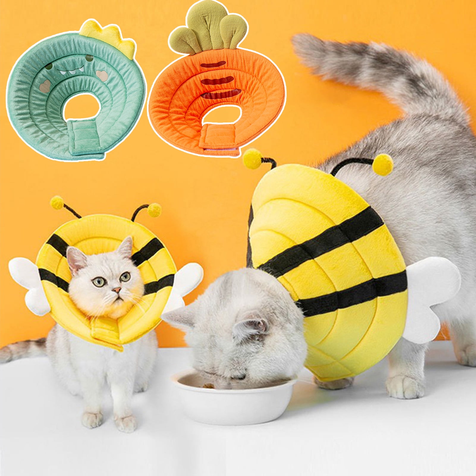 Eisoary Pet Recovery Collar Cartoon Design Super Soft Non-Fading Easy ...