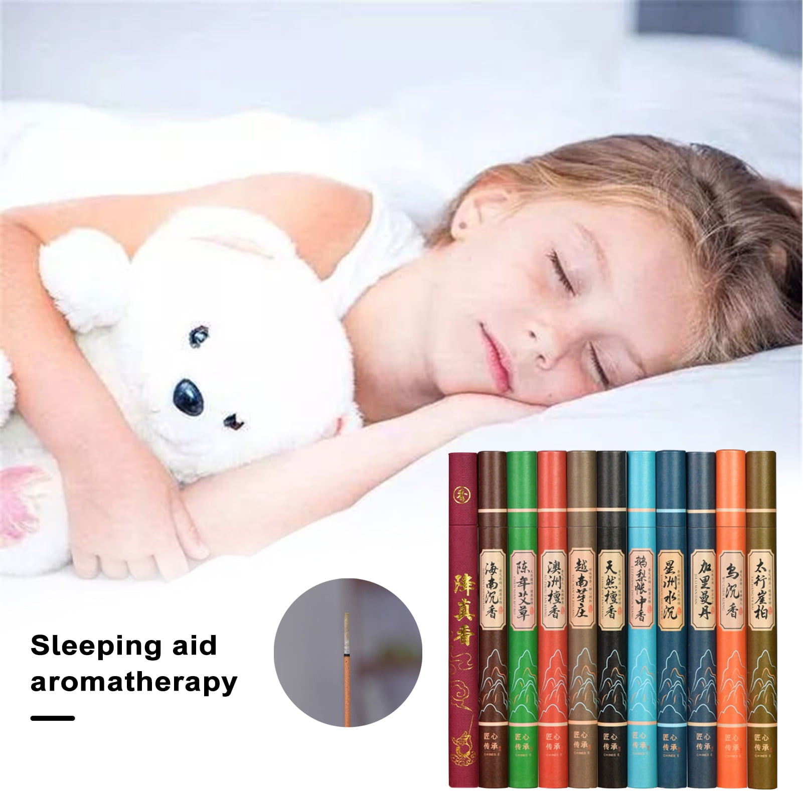 Eisoary Sleep Aid Aromatherapy Lavender Incense Sticks Calming ...