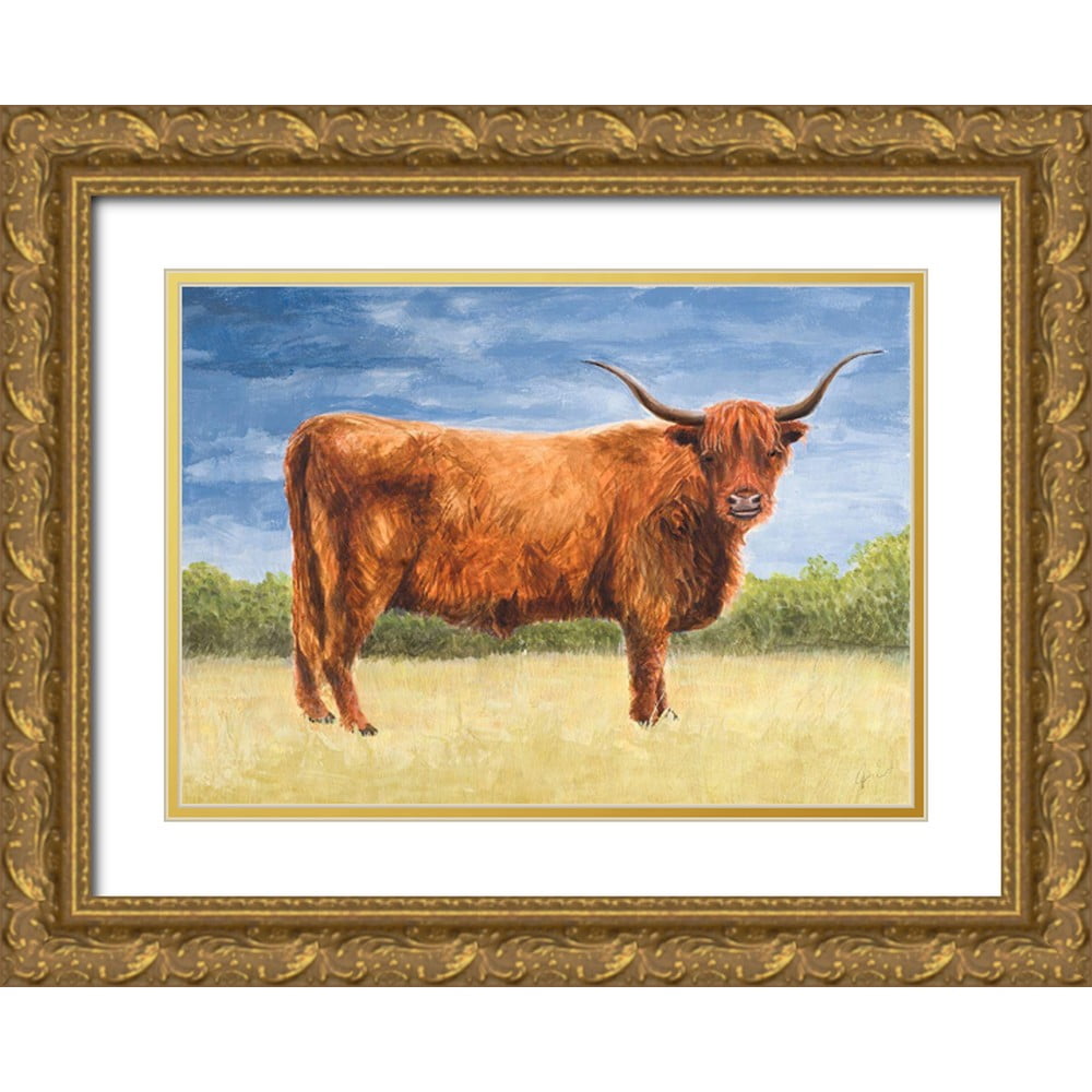 Eitel, Jen 18x14 Gold Ornate Wood Framed with Double Matting Museum Art ...