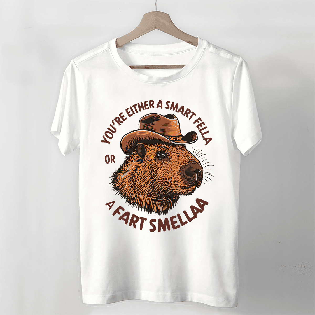 Either A Smart Fella Or A Fart Smella Funny Feline Joke meme Classic ...