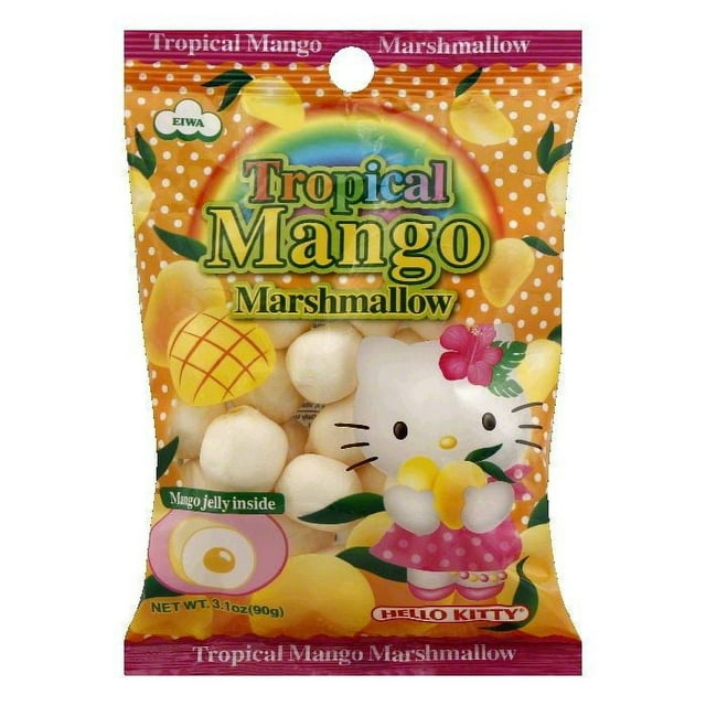 Eiwa Hello Kitty Marshmallow Mango, 3.1 oz Bag, Contains Milk, Egg-Free ...