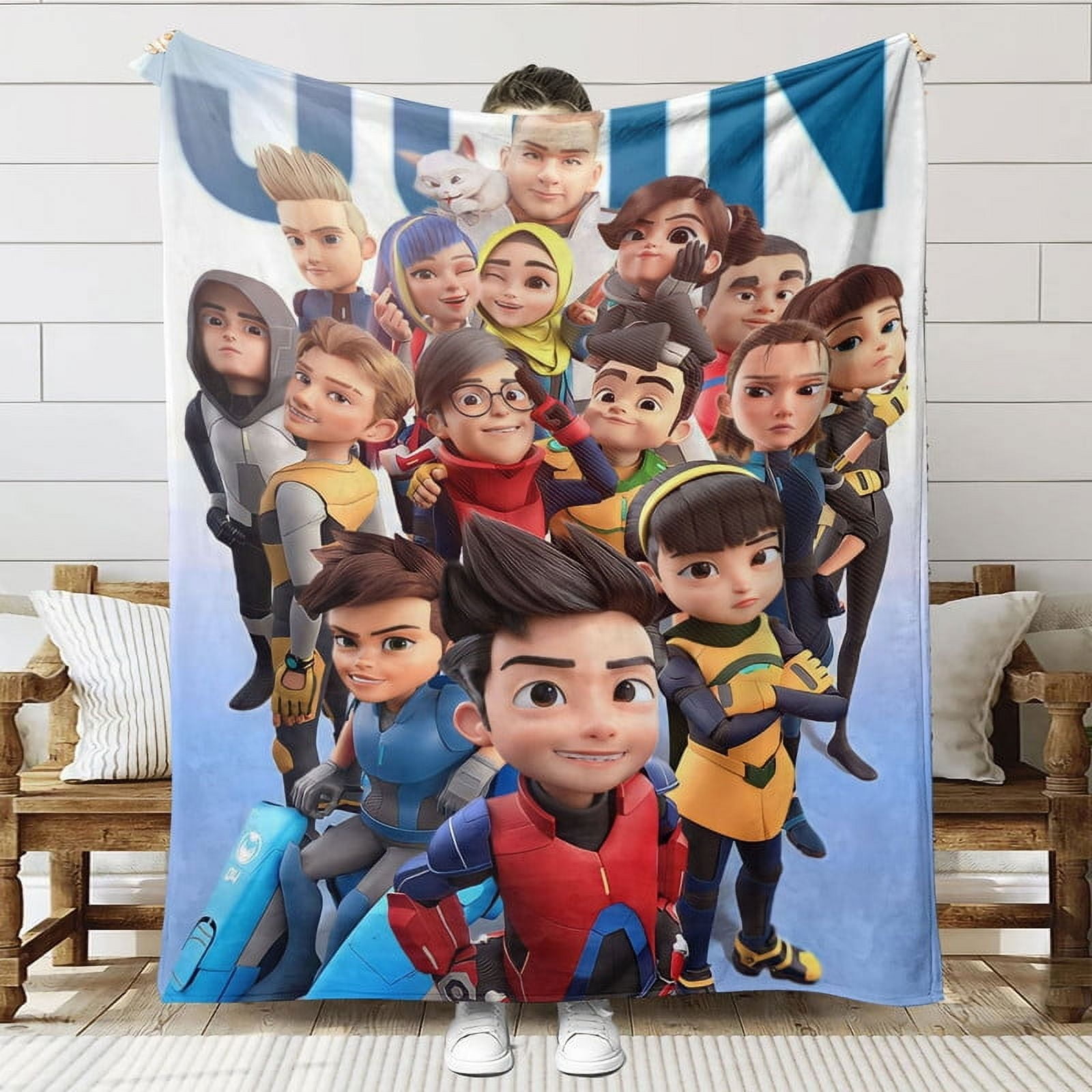 Ejen Ali Throw Blanket Gifts for Fans Lover Girls Boys Women Present ...