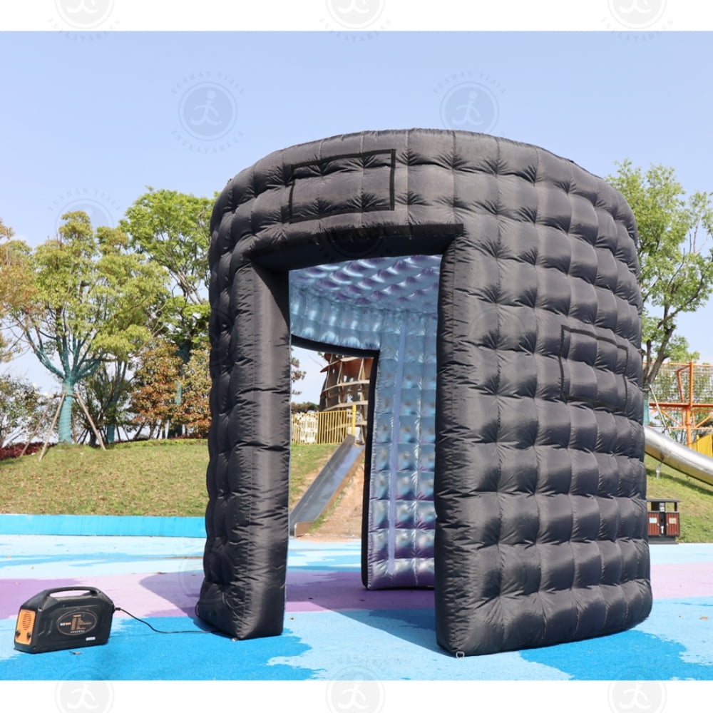 Ejia 8.5ft Inflatable LED 360 Photo Booth Enclosure Photo Backdrop for Wedding Party Supplies ...