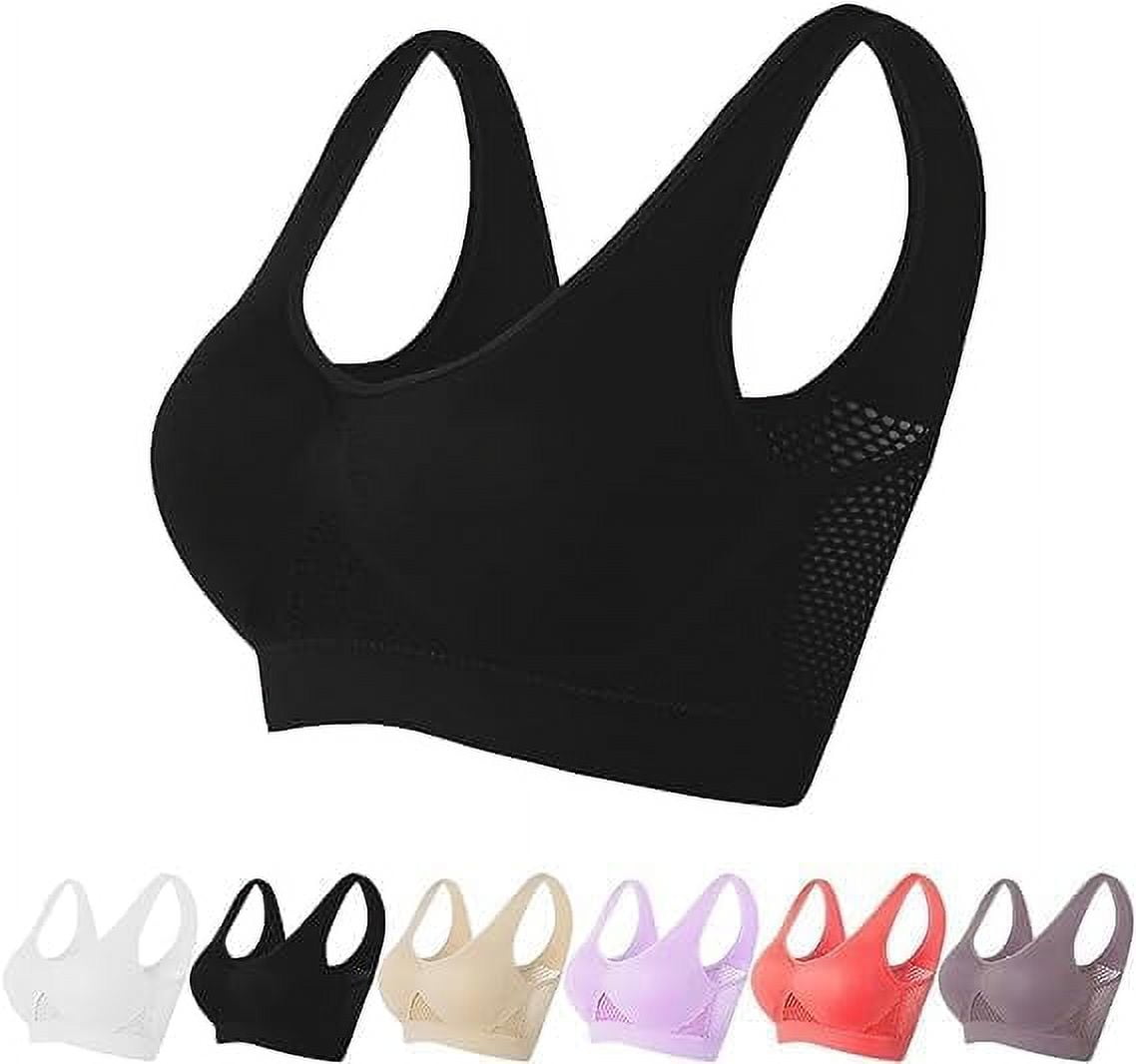 Ejiaya Breathable Cool Liftup Air Bra, 2024 Padded Sports Bra for Women ...
