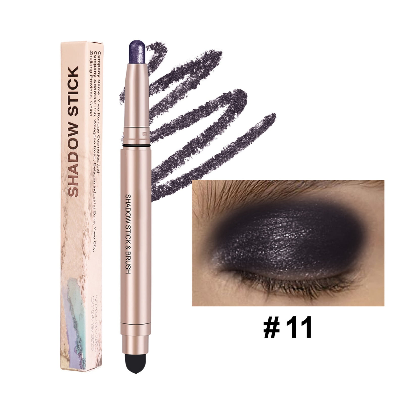 Ejiaya Cream Eyeshadow Stick,Matte Eyeshadow Pencil Crayon,Crease-proof ...
