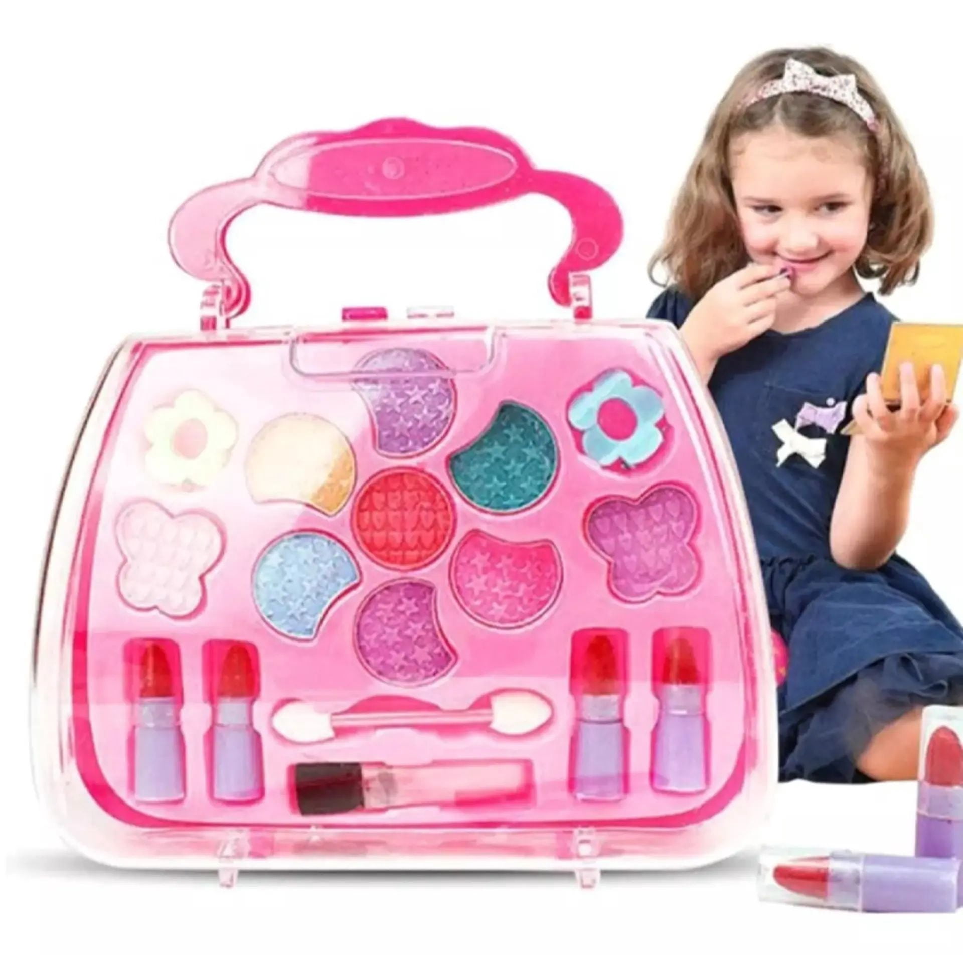 Ejiaya Girls Cosmetics Play Set - Washable and Non Toxic - Princess ...