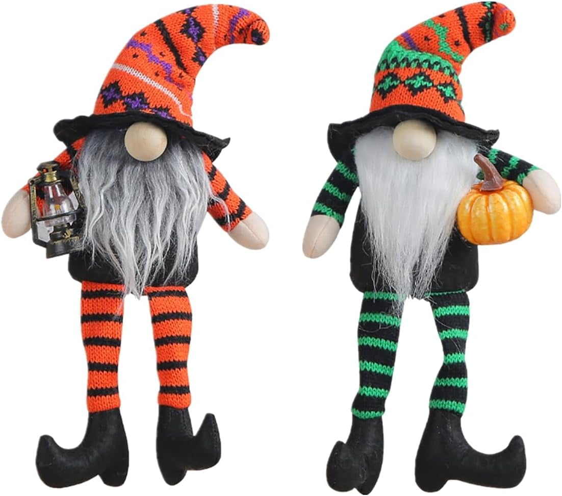 Ejiaya Halloween Gnomes Plush Elf Decoration - 2PCS Long Dangle Leg ...