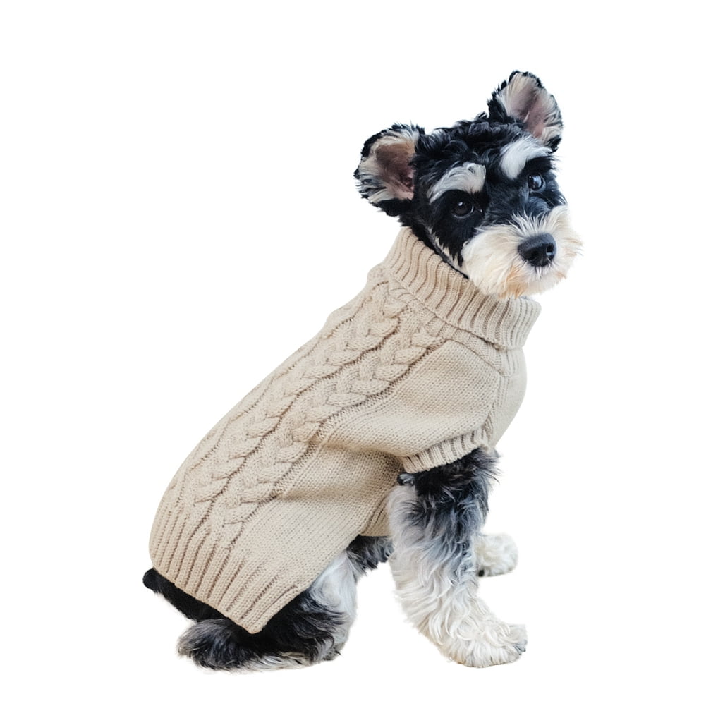 Ejiaya Turtleneck Dog Sweater, Classic Knitwear Dog Pullover Sweaters ...