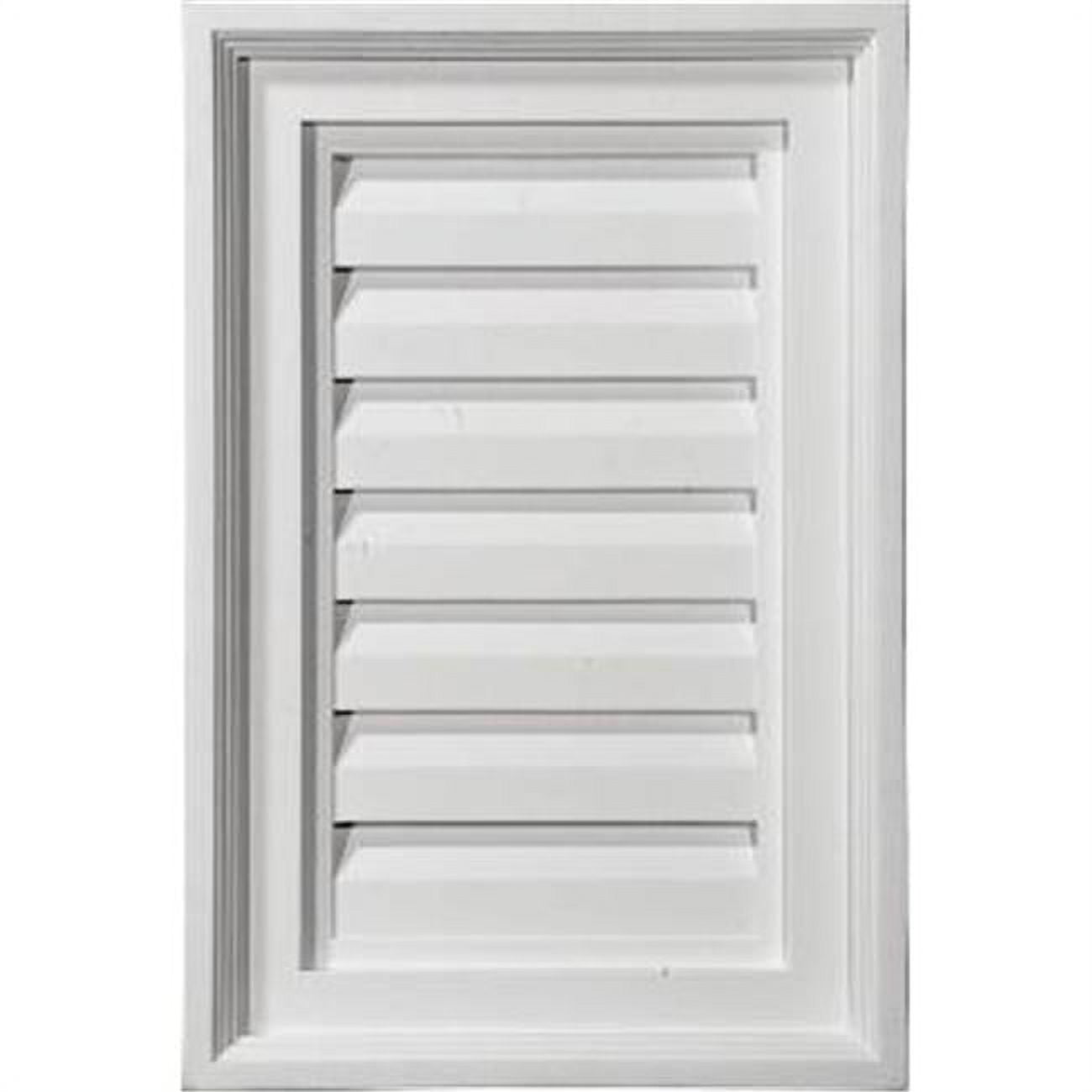 Eken A Millwork 12 in. W x 18 in. Architectural Vertical Gable Vent ...