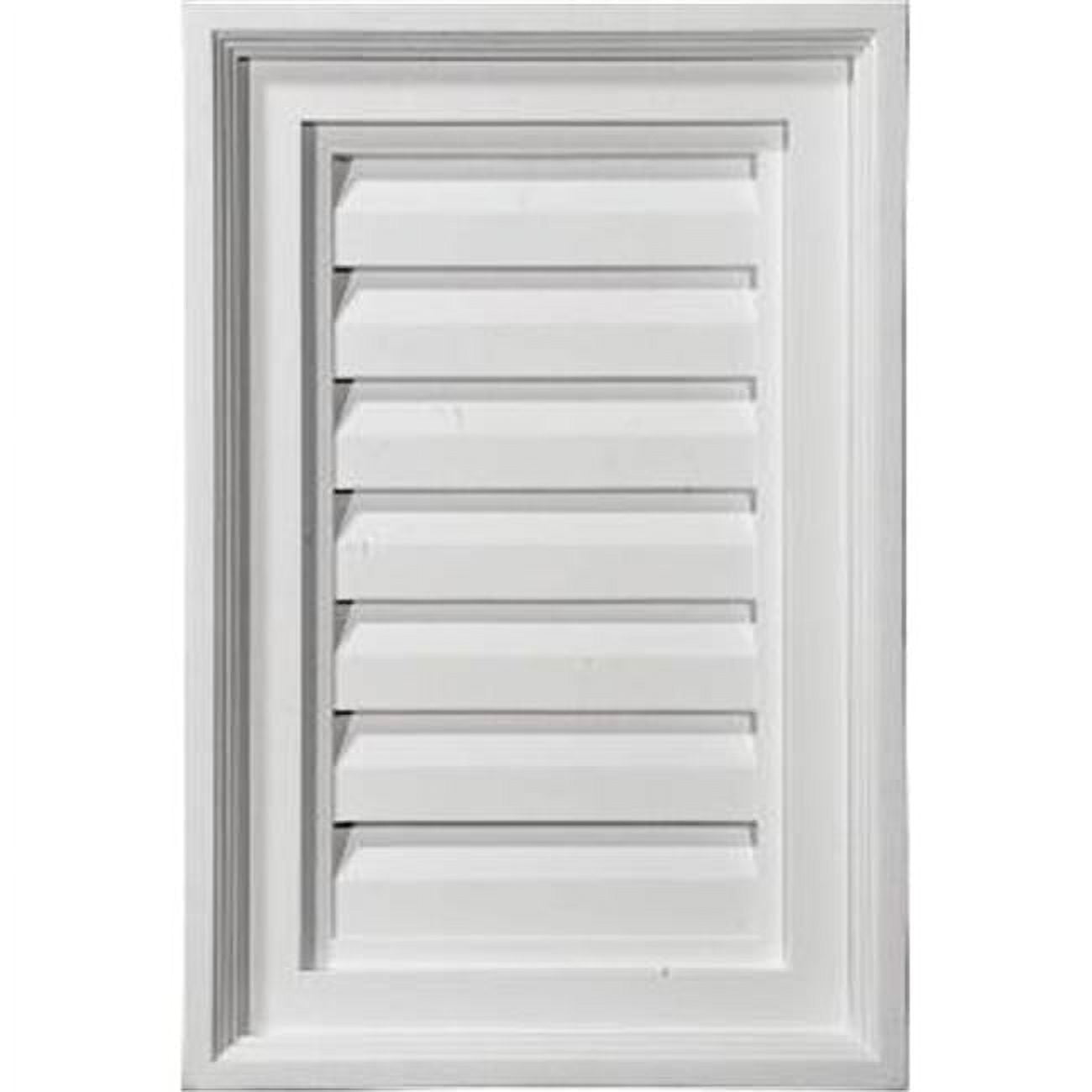 Eken A Millwork 15 in. W x 15 in. Architectural Vertical Gable Vent ...