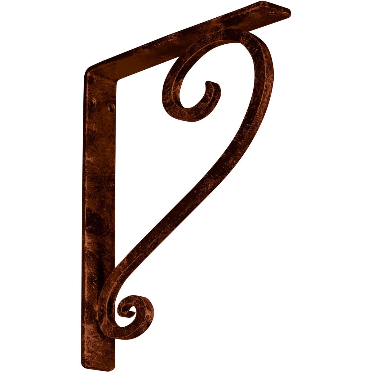 Ekena Millwork 1 1/2"W x 10"D x 12"H Edwards Wrought Iron Bracket ...