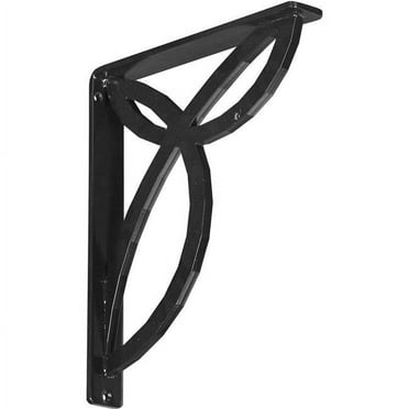 Ekena Millwork 1 1/2"W x 12"D x 15"H Crawley Wrought Iron Bracket ...