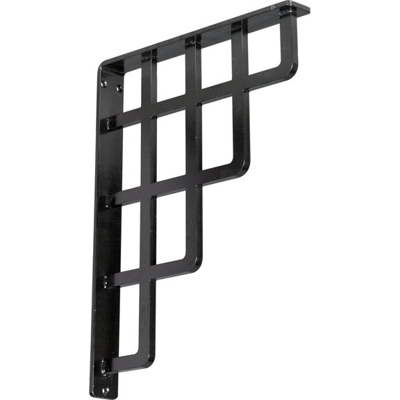 Ekena Millwork 1 1/2"W x 12"D x 15"H Edwards Wrought Iron Bracket ...